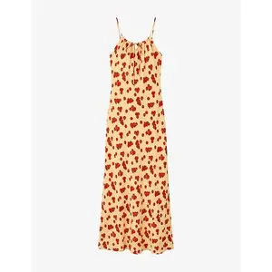 OMNES Cecile Cotton Maxi Dress - Tomato Print
