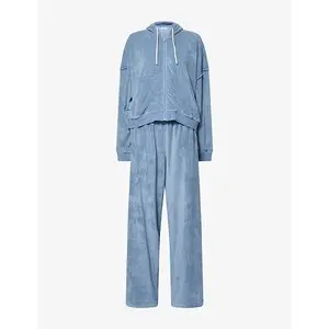 TREATS Zip-up Terry Towelling Cotton-blend Tracksuit Set