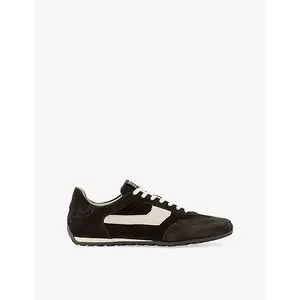 ALLSAINTS Liam Suede Hex Trainers - Dark Brown