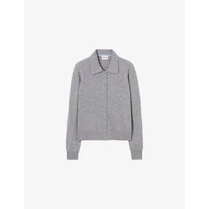 Claudie Pierlot Slim-fit Knitted Wool Cardigan