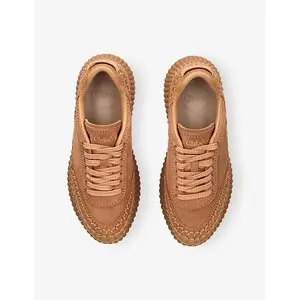 Chloé Nama Runner Platform Suede Trainers