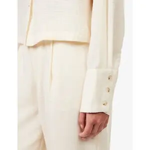 THE COUTURE CLUB Patch-pocket Linen Shirt