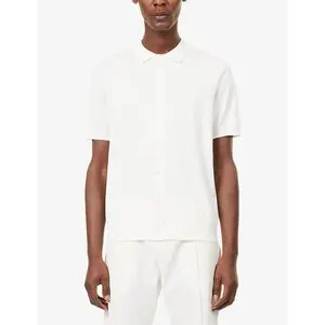 ARNE Short-sleeve Knitted Cotton Shirt