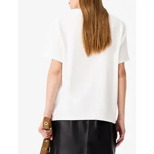 Maje Branded Print Cotton Jersey T-shirt