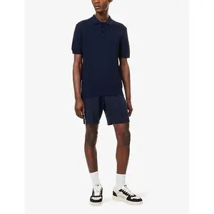 ARNE Arles Wave Textured Woven Polo Shirt