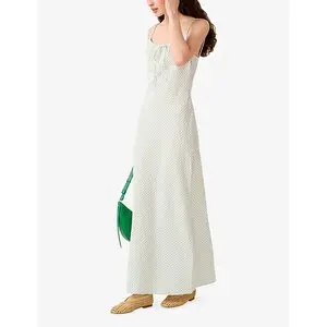 OMNES Cecile Gingham Cotton Maxi Dress