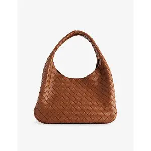 Bottega Veneta Campana Medium Leather Shoulder Bag - Tannin