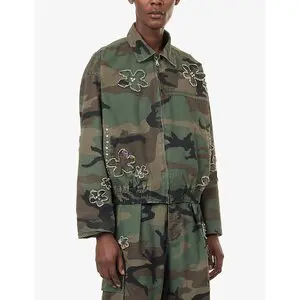 NAHMIAS Embellished Uflage Cotton Jacket