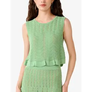 OMNES Jayde Open-knit Sleeveless Top