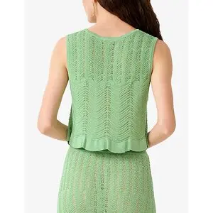 OMNES Jayde Open-knit Sleeveless Top