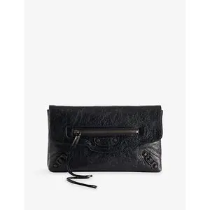 Balenciaga Le City Leather Clutch Bag