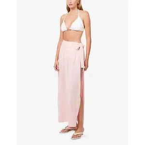 4TH & RECKLESS Lydia Wrap-round Stretch-knit Maxi Skirt
