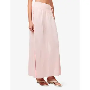 4TH & RECKLESS Lydia Wrap-round Stretch-knit Maxi Skirt