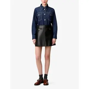 Claudie Pierlot Long-sleeved Denim Shirt