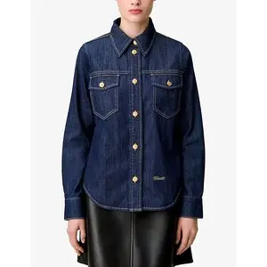 Claudie Pierlot Long-sleeved Denim Shirt