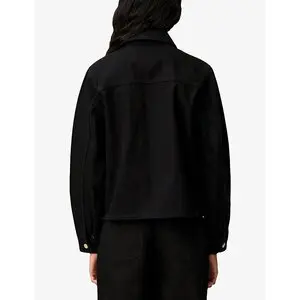 Claudie Pierlot Branded-button Denim Worker Jacket