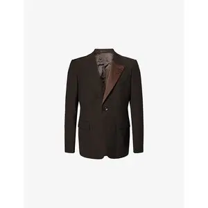 WALES BONNER Alto Single-breasted Wool Blazer