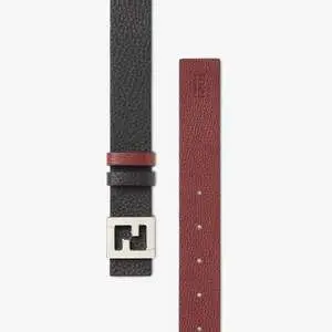 Fendi Ff Buckle Reversible Leather Belt