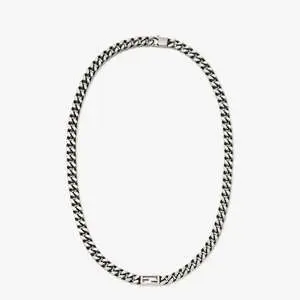 Fendi Ff Logo Tube Necklace
