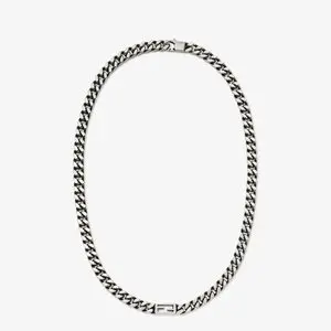 Fendi Ff Logo Tube Necklace