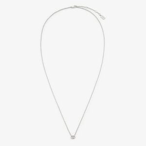 Fendi Orbit Necklace With Ff Logo Pendant - Silver