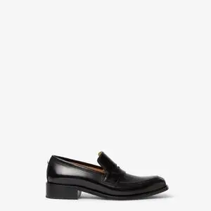 Fendi Calf Leather Loafers - Black