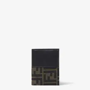 Fendi Ff Jacquard Card Holder - Brown