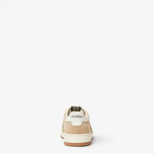 Fendi Match Suede Sneakers With Tape Ribbon