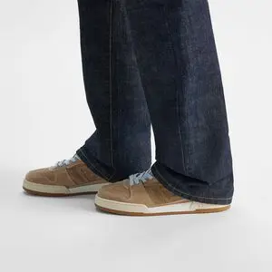 Fendi Match Suede Sneakers With Tape Ribbon