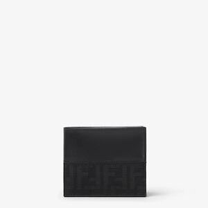 Fendi Ff Jacquard Wallet - Black