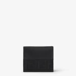 Fendi Ff Jacquard Wallet - Black