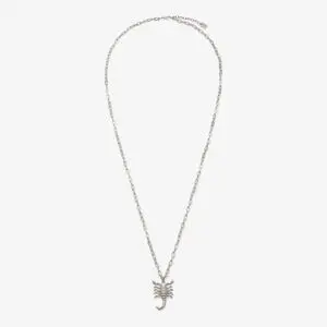 Fendi Scorpio Zodiac Pendant Necklace - Silver
