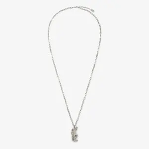 Fendi Zodiac Aquarius Pendant Necklace - Silver