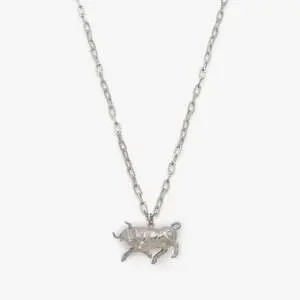 Fendi Taurus Zodiac Pendant Necklace