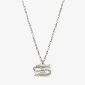 Fendi Pisces Zodiac Pendant Necklace