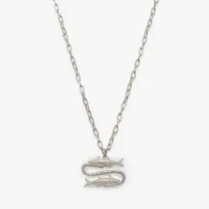 Fendi Pisces Zodiac Pendant Necklace
