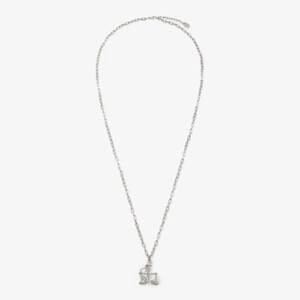 Fendi Libra Zodiac Pendant Necklace - Silver