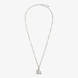 Fendi Libra Zodiac Pendant Necklace