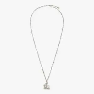 Fendi Libra Zodiac Pendant Necklace - Silver