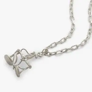 Fendi Libra Zodiac Pendant Necklace