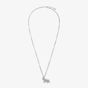 Fendi Aries Zodiac Pendant Necklace - Silver