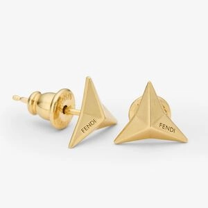 Fendi Sign Stud Earrings
