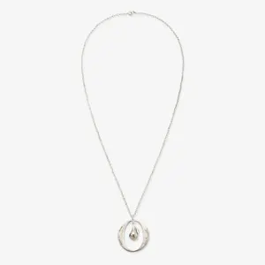 Fendi O Pera" Necklace - Silver