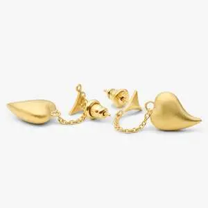 Fendi Heartbeat Pendant Earrings