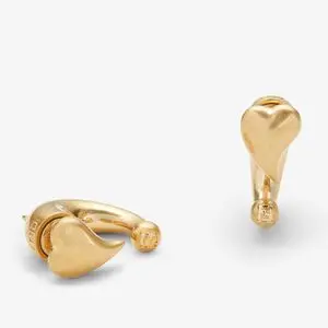 Fendi Heartbeat Earrings With Vintage Finish