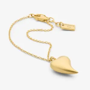 Fendi Heart Charm Chain Bracelet
