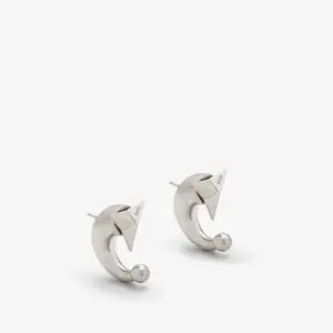 Fendi Sterling Signet Earrings