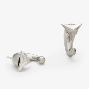 Fendi Sterling Signet Earrings