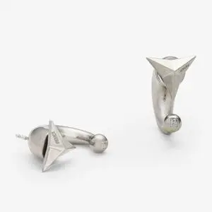 Fendi Sterling Signet Earrings