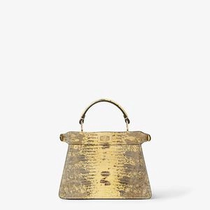 Fendi Peekaboo Iseeu Petite Bag In Light Teague Lizard